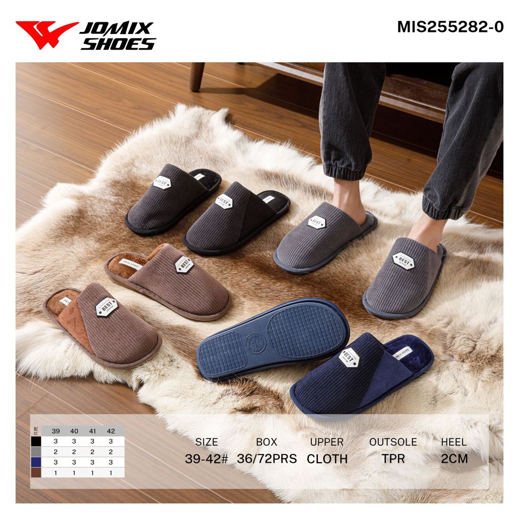 Pantofole da Uomo MIS255282-0 - Fornitore B2B di Calzature | Jomix ...